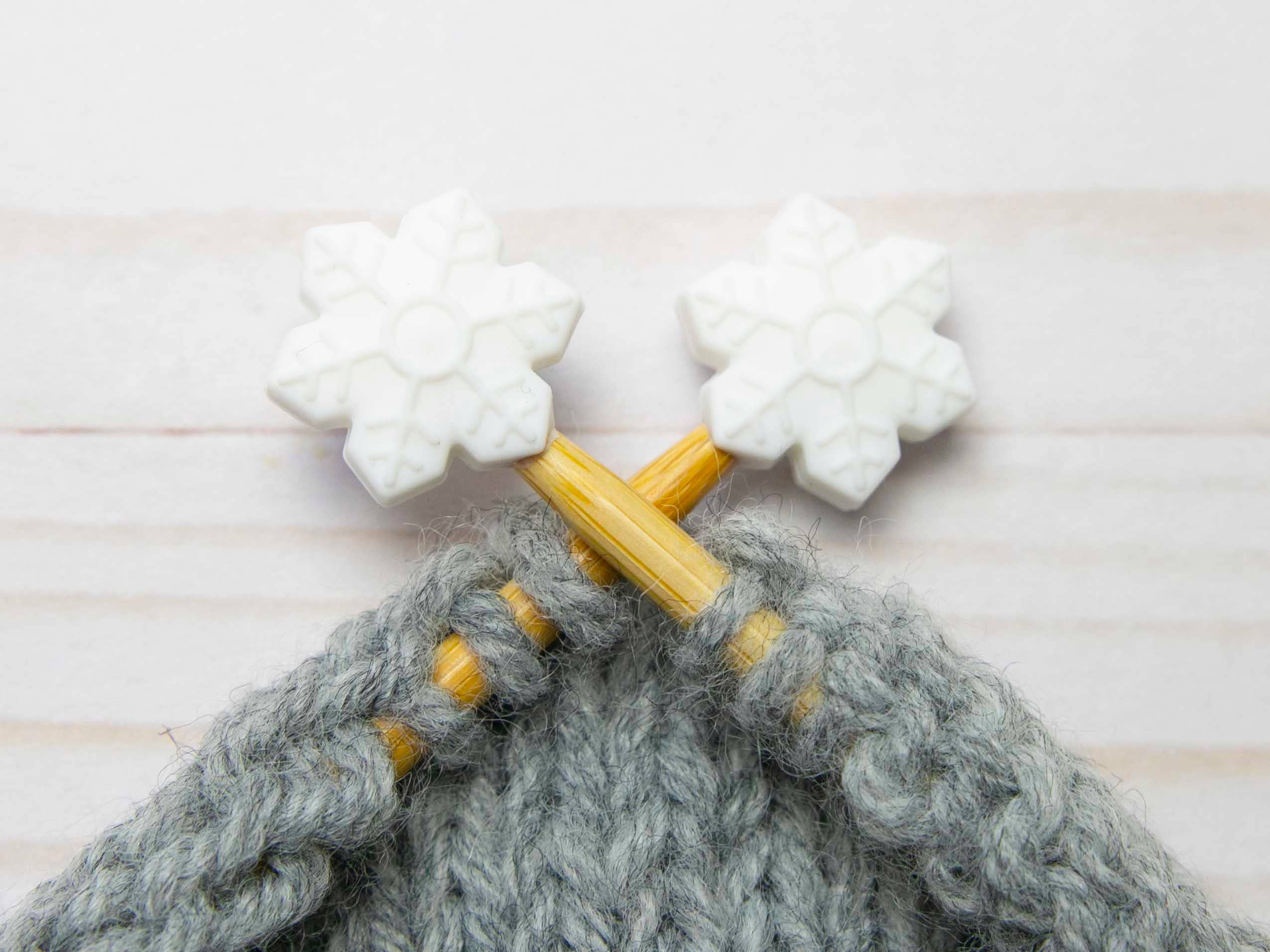 Stitch Stoppers | Holiday | White Snowflake | Shop Notions – Weave & Wander Yarn Shop