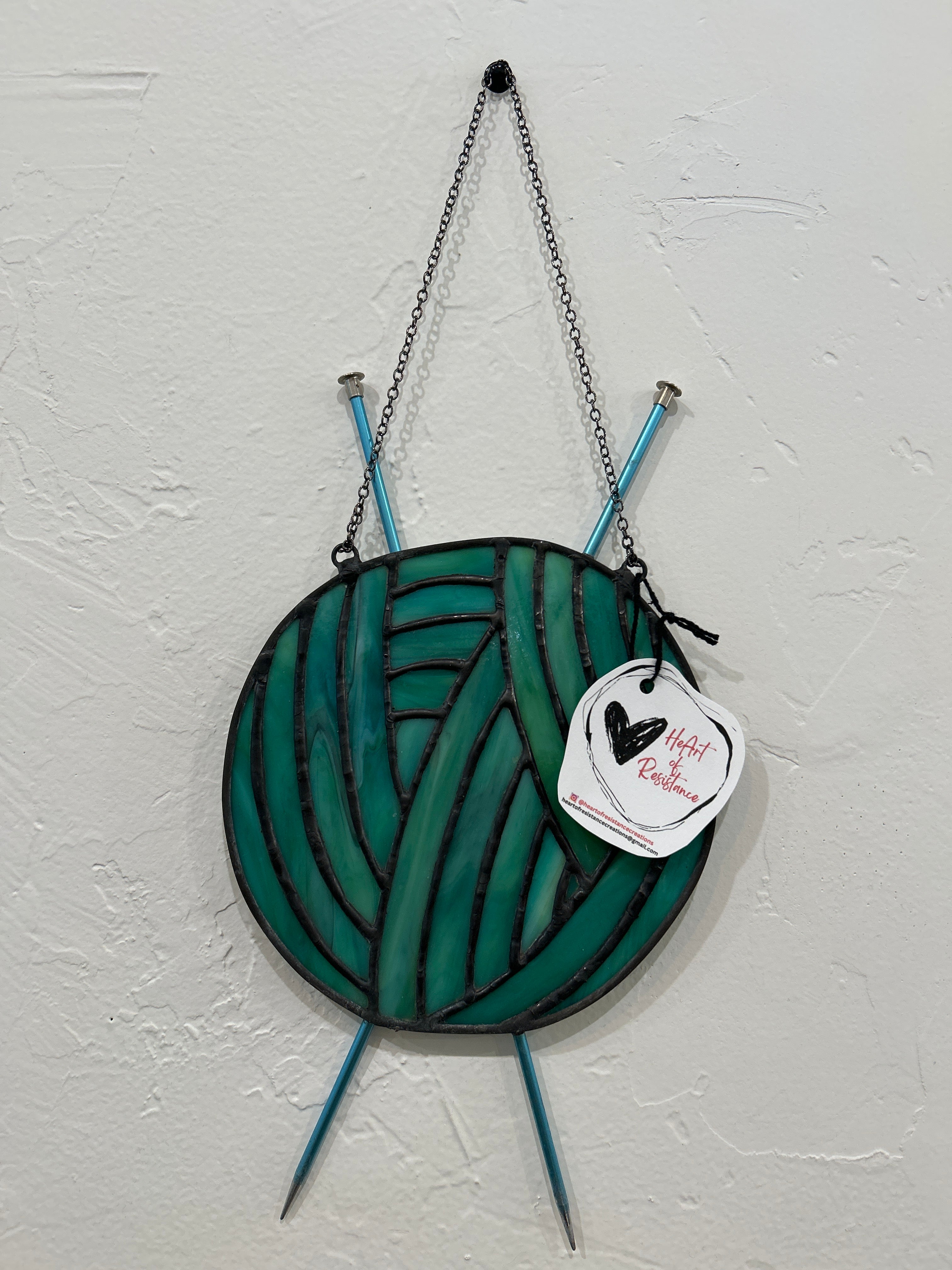 Large Stained Glass Yarn Art Local Orange County Artists – Weave ...