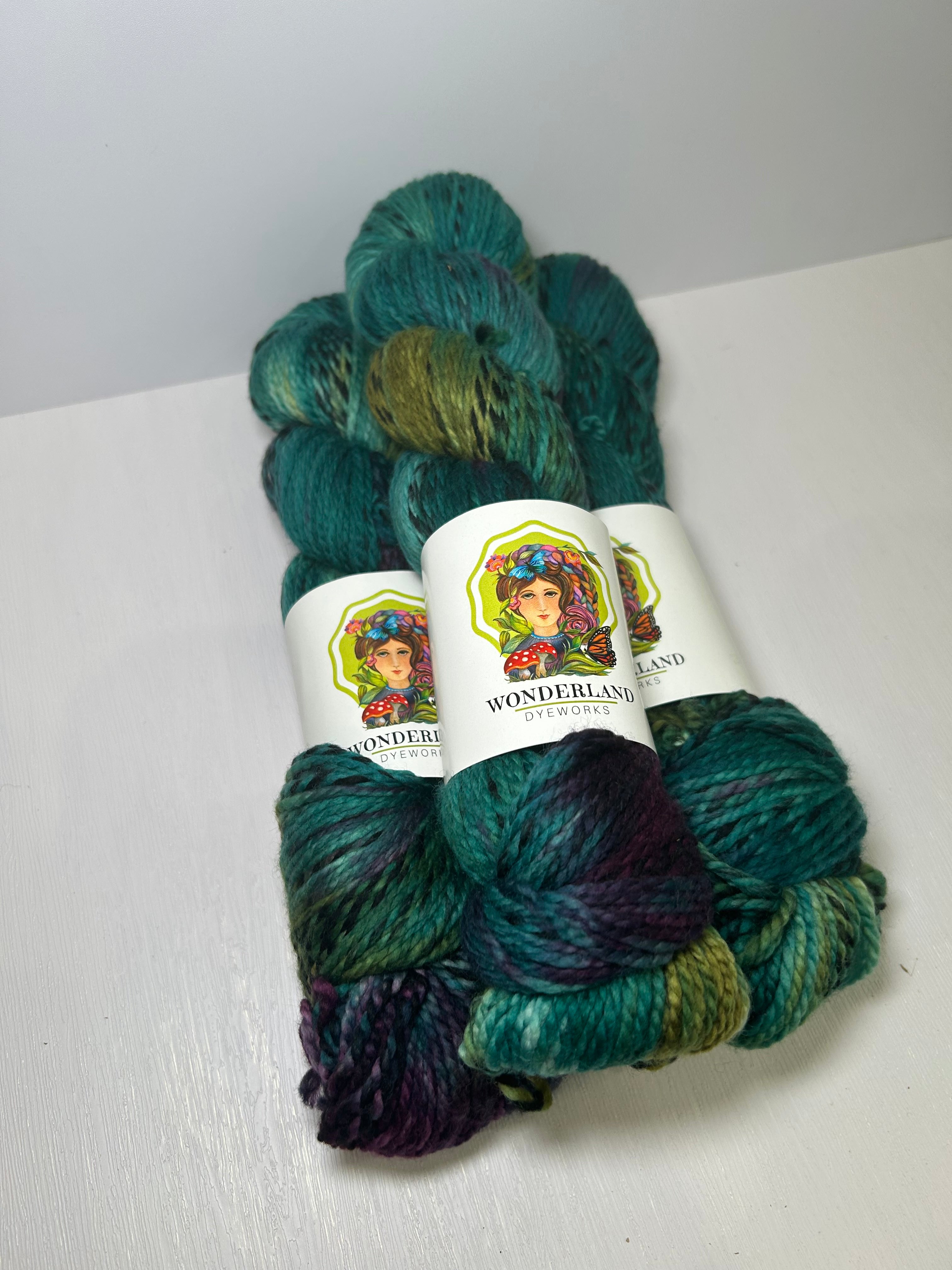 Wonderland Dyeworks Enchanted DK – Weave & Wander Yarn Shop