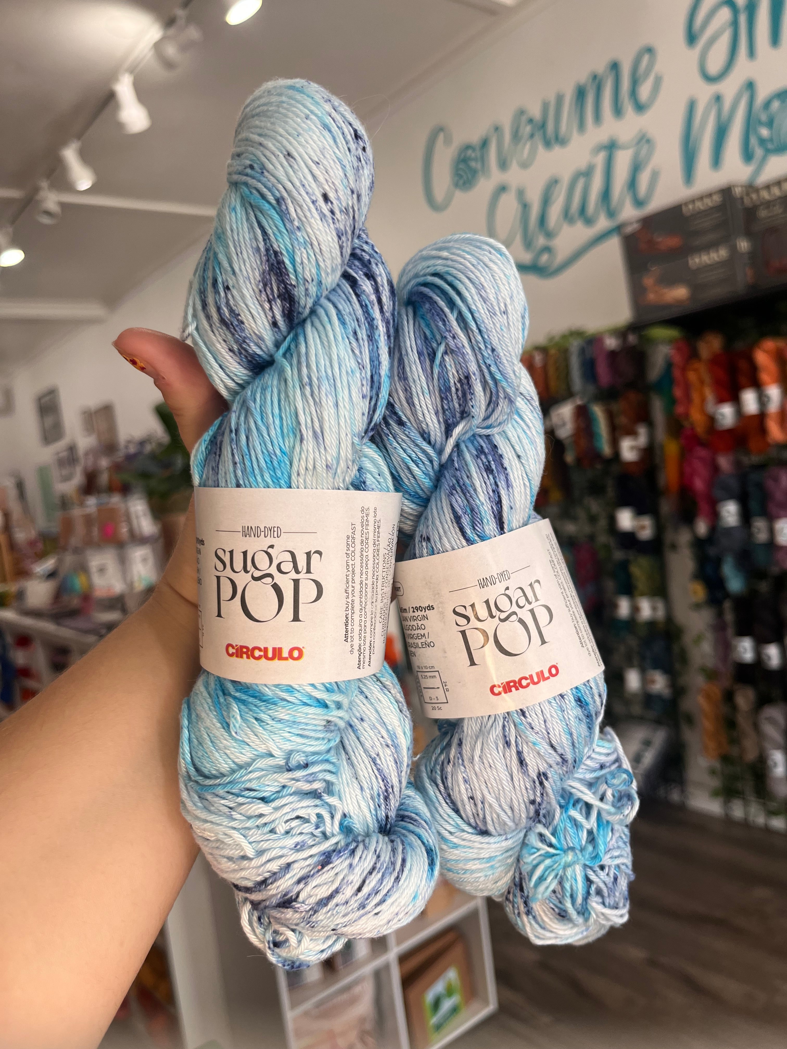 Sugar Pop Cotton Yarn Hand-Dyed Circulo Seal Beach – Weave & Wander ...